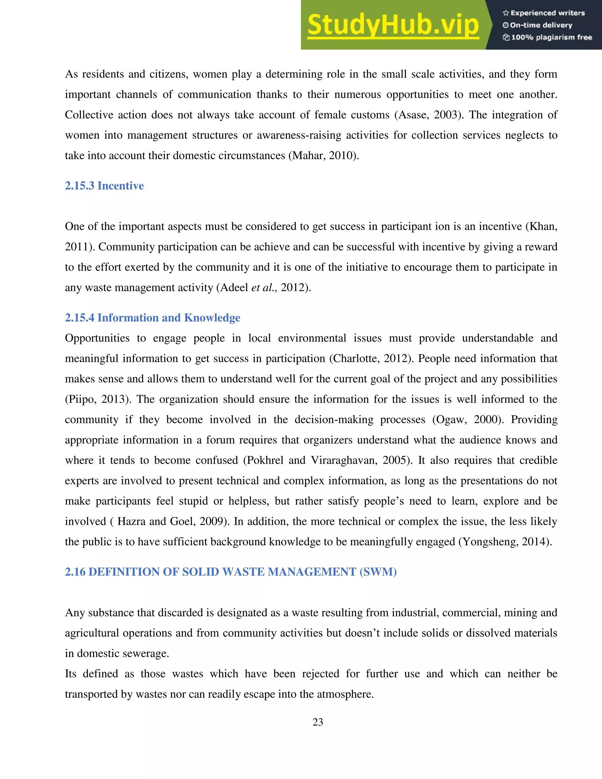 AN ASSESSMENT SOLID WASTE MANAGEMENT PRACTICES CASE STUDY OF FITCHE ...