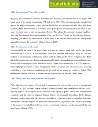 AN ASSESSMENT SOLID WASTE MANAGEMENT PRACTICES CASE STUDY OF FITCHE ...