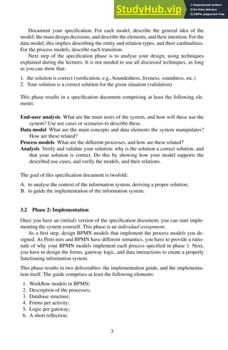 An Assignment On Information System Modeling On Teaching Data And Process Integration | PDF
