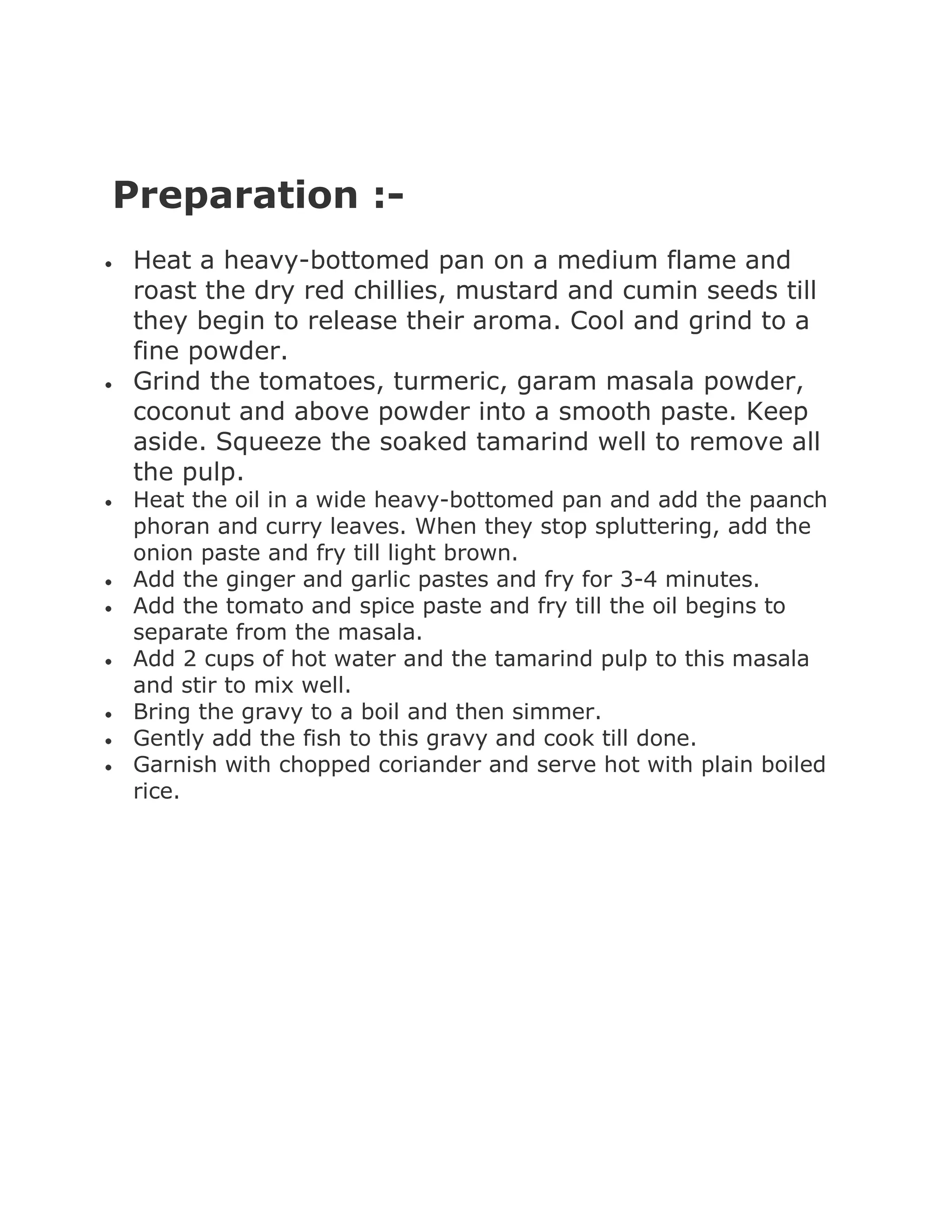 An assingment fish recipe | DOCX