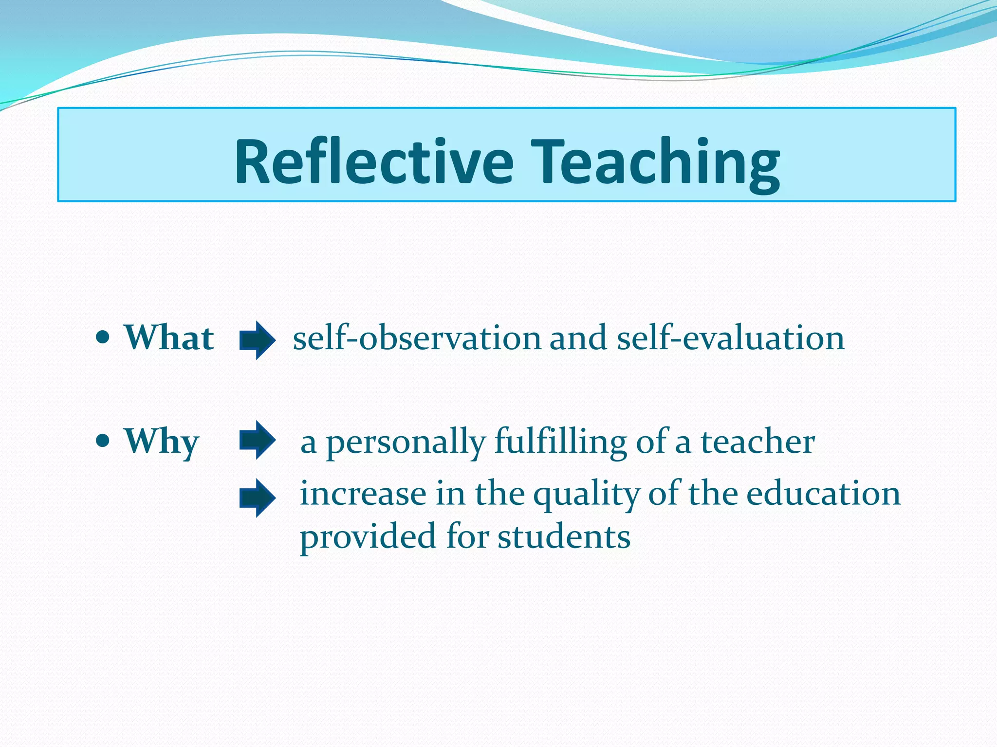 Reflective Teaching | PPT