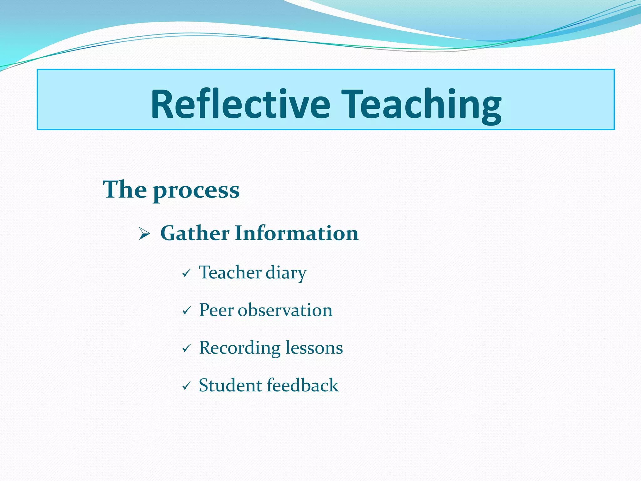 Reflective Teaching | PPT