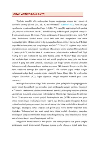 Anastesi Neuraxial dan Blok Saraf Perifer pada Pasien dengan ...