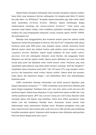 Anastesi Neuraxial dan Blok Saraf Perifer pada Pasien dengan ...