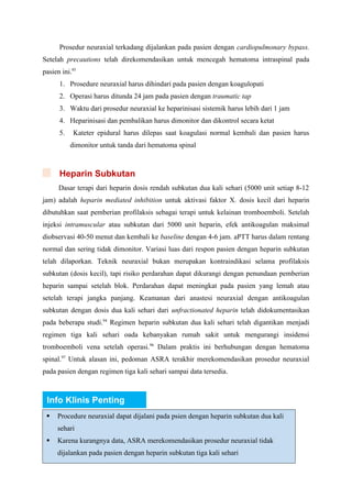 Anastesi Neuraxial dan Blok Saraf Perifer pada Pasien dengan ...