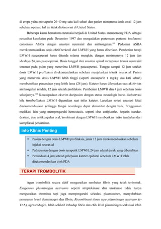 Anastesi Neuraxial dan Blok Saraf Perifer pada Pasien dengan ...