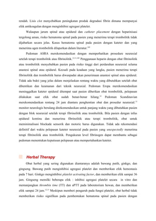 Anastesi Neuraxial dan Blok Saraf Perifer pada Pasien dengan ...