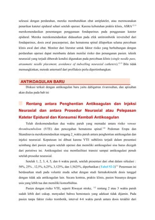 Anastesi Neuraxial dan Blok Saraf Perifer pada Pasien dengan ...