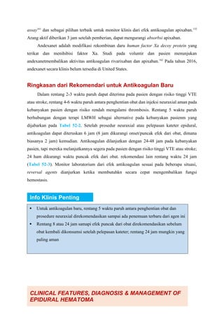 Anastesi Neuraxial dan Blok Saraf Perifer pada Pasien dengan ...