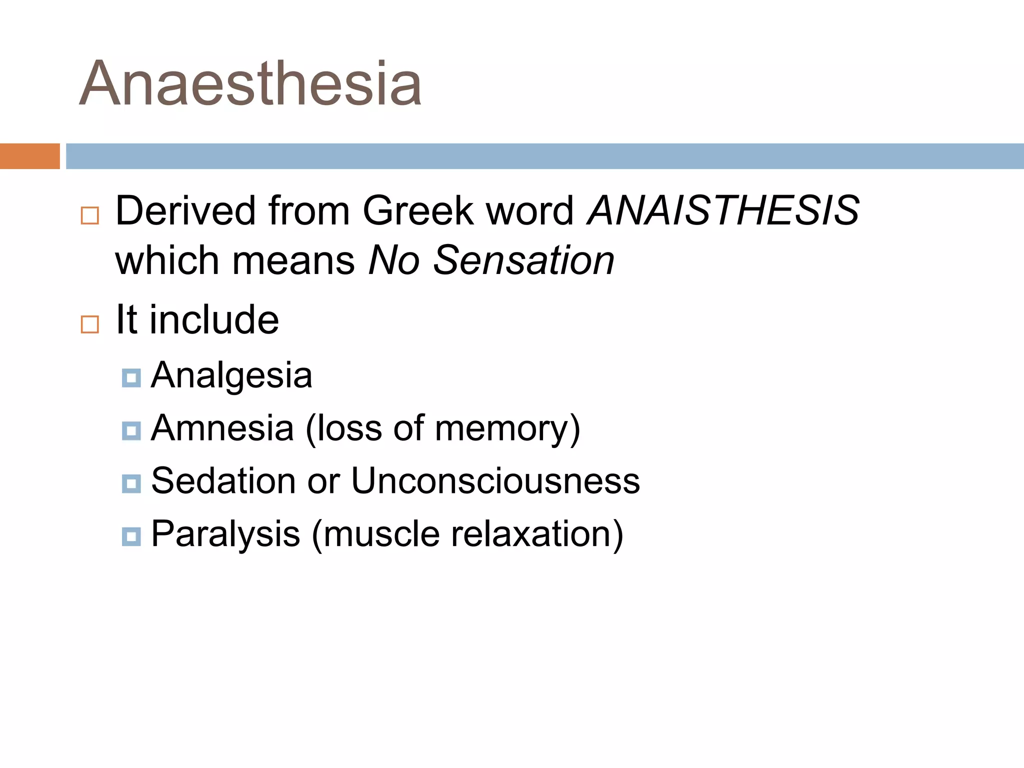 Local Anaesthesia In Plastic Surgery | PPTX