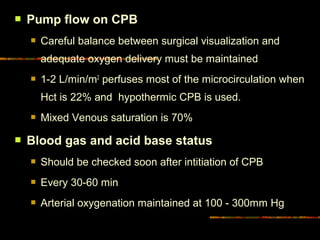 Anasthesia during cpb | PPT