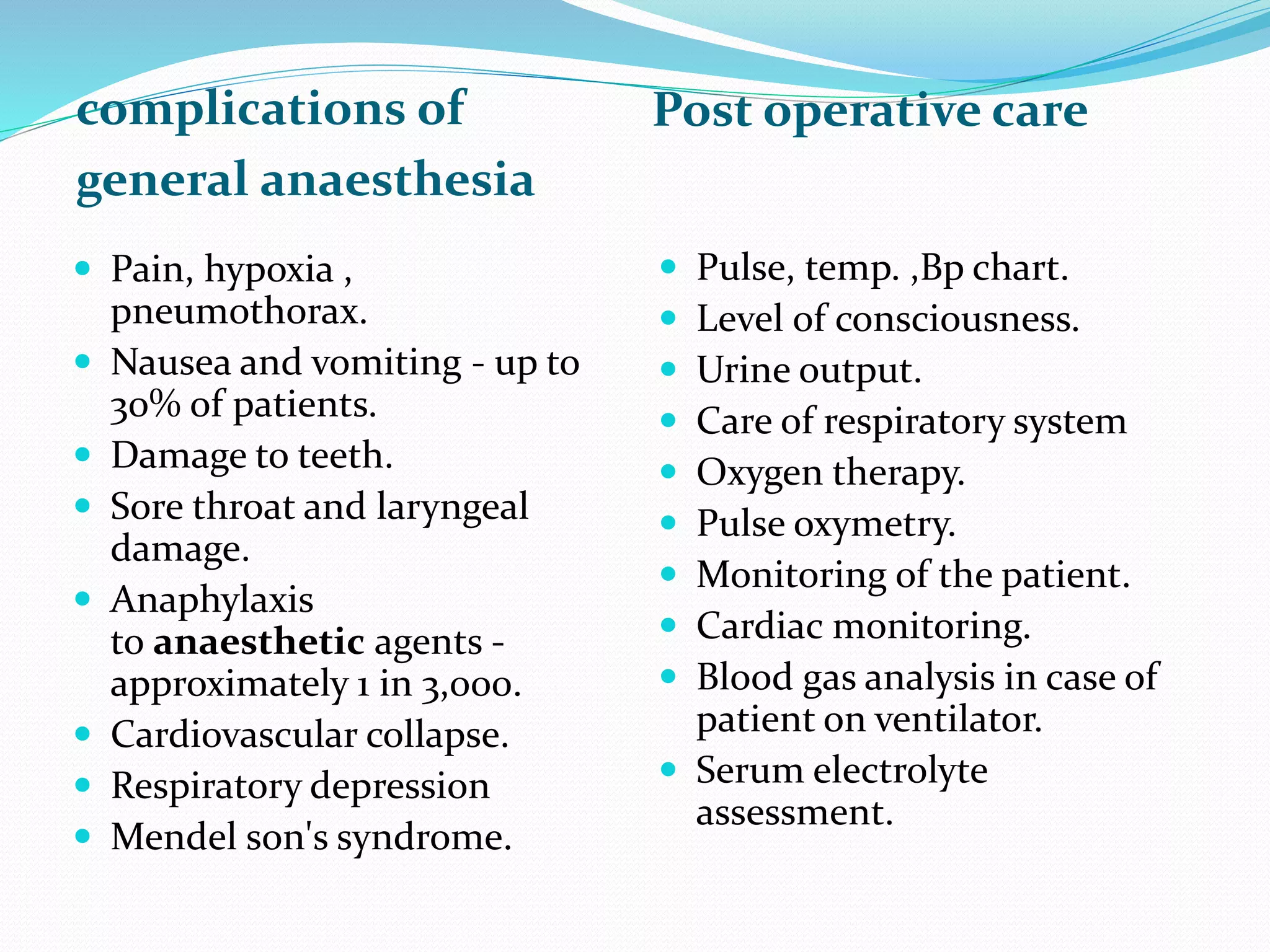 Anesthesia slideshare | PPTX
