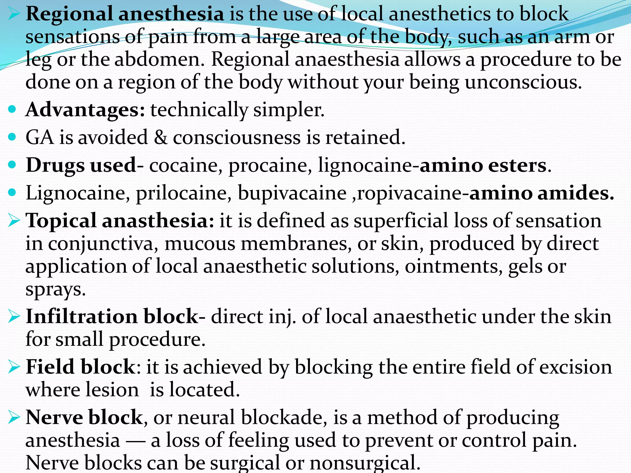 Anesthesia slideshare | PPTX