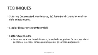 ANASTOMOTIC DEHISCENCE - HOW TO PREVENT IT.pptx