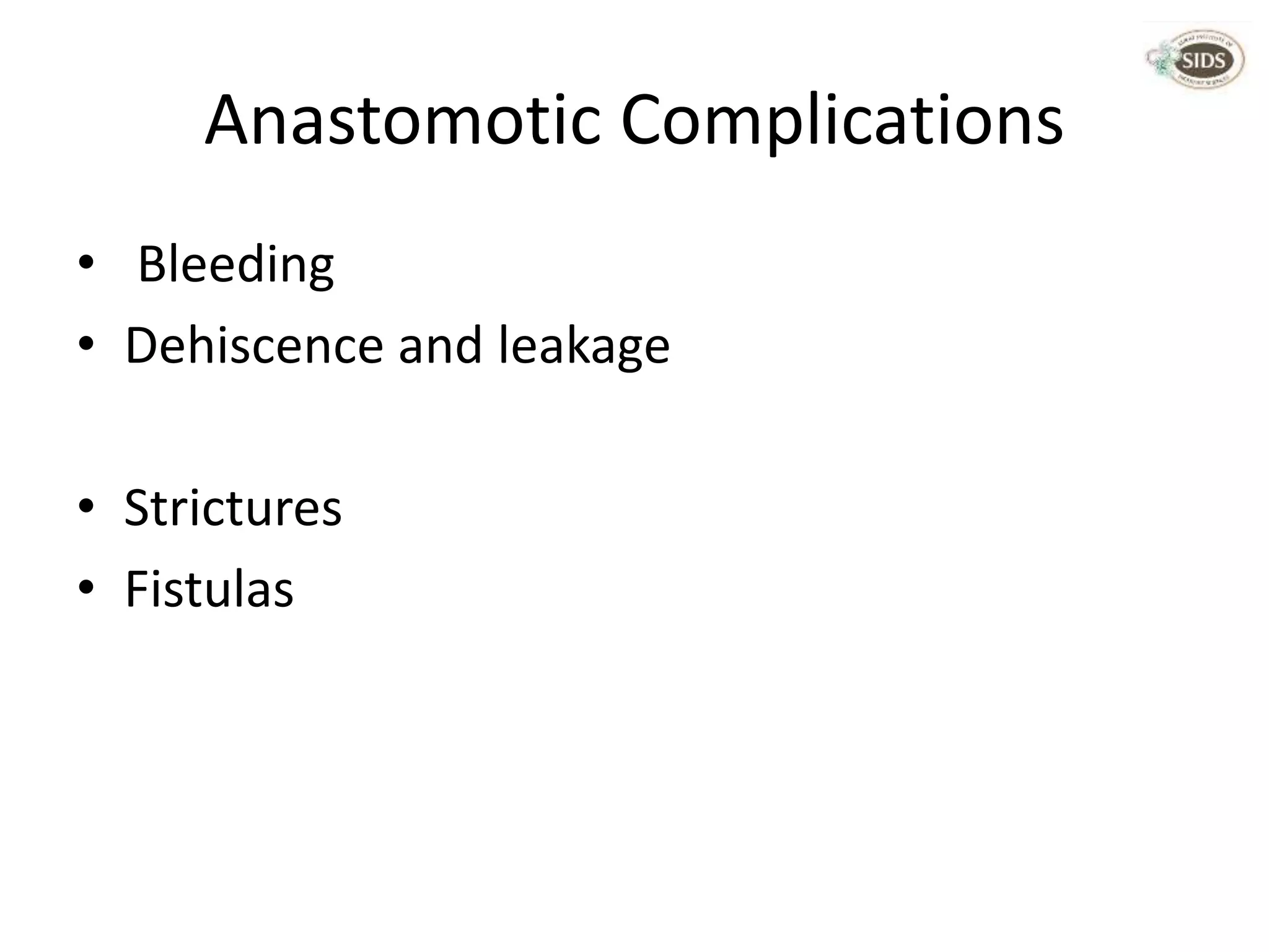 Anastomotic leak colorectal surgery | PPTX