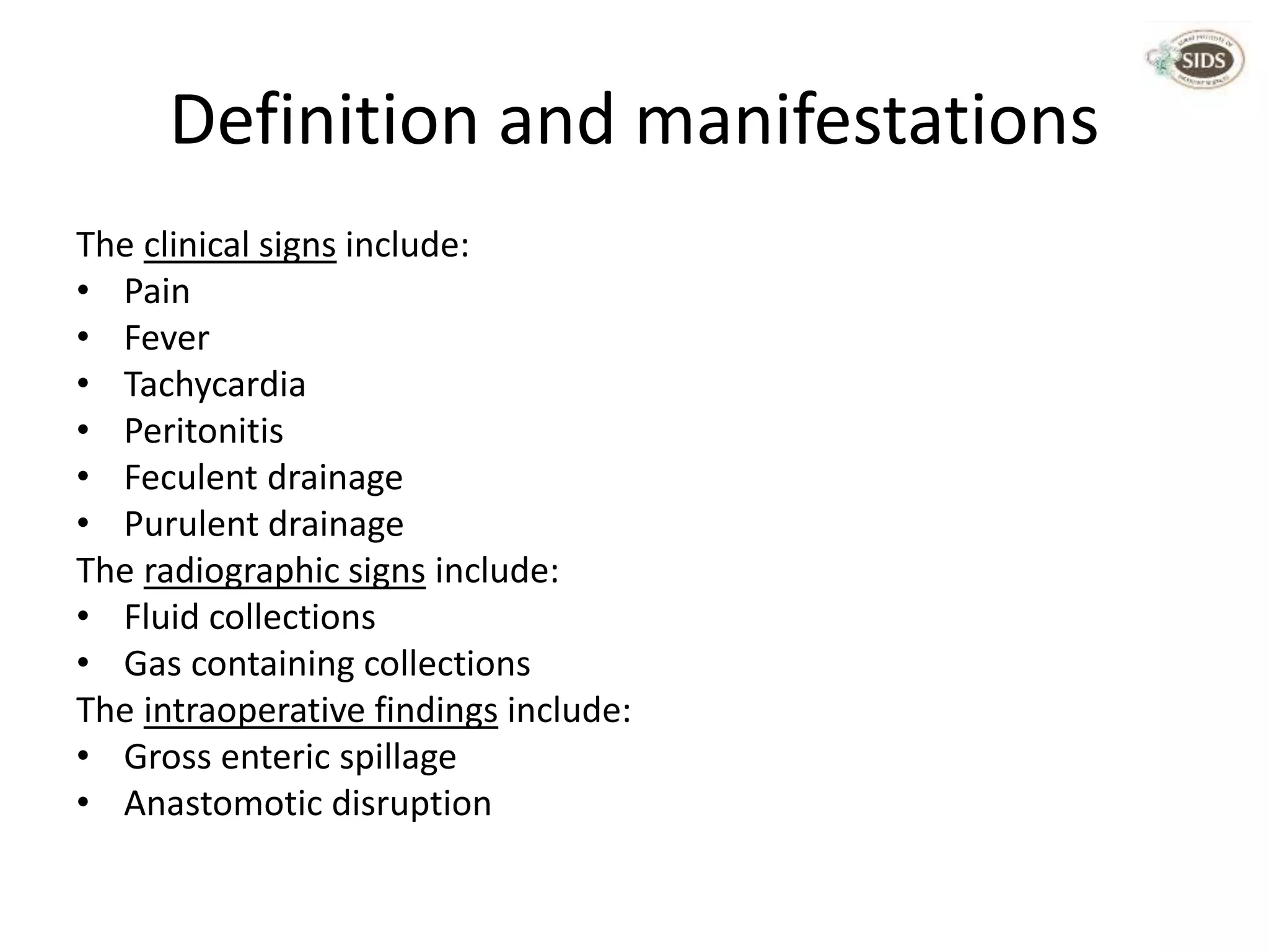 Anastomotic leak colorectal surgery | PPTX