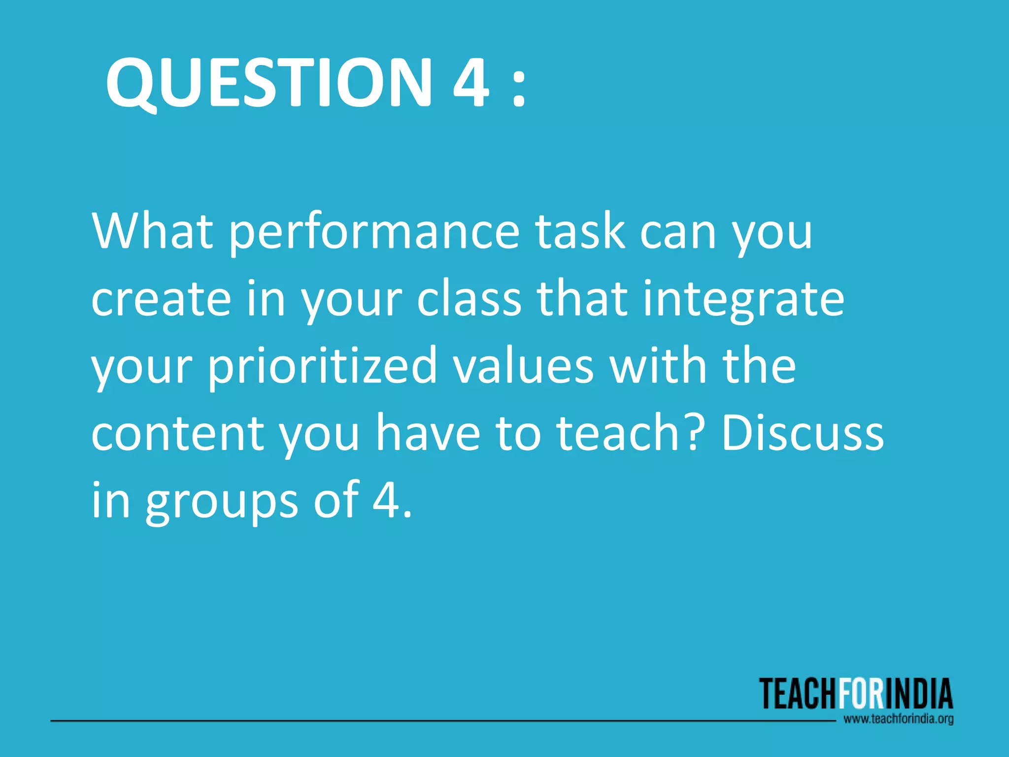 Anasuya Menon_Teaching Values in Class | PPTX | Education