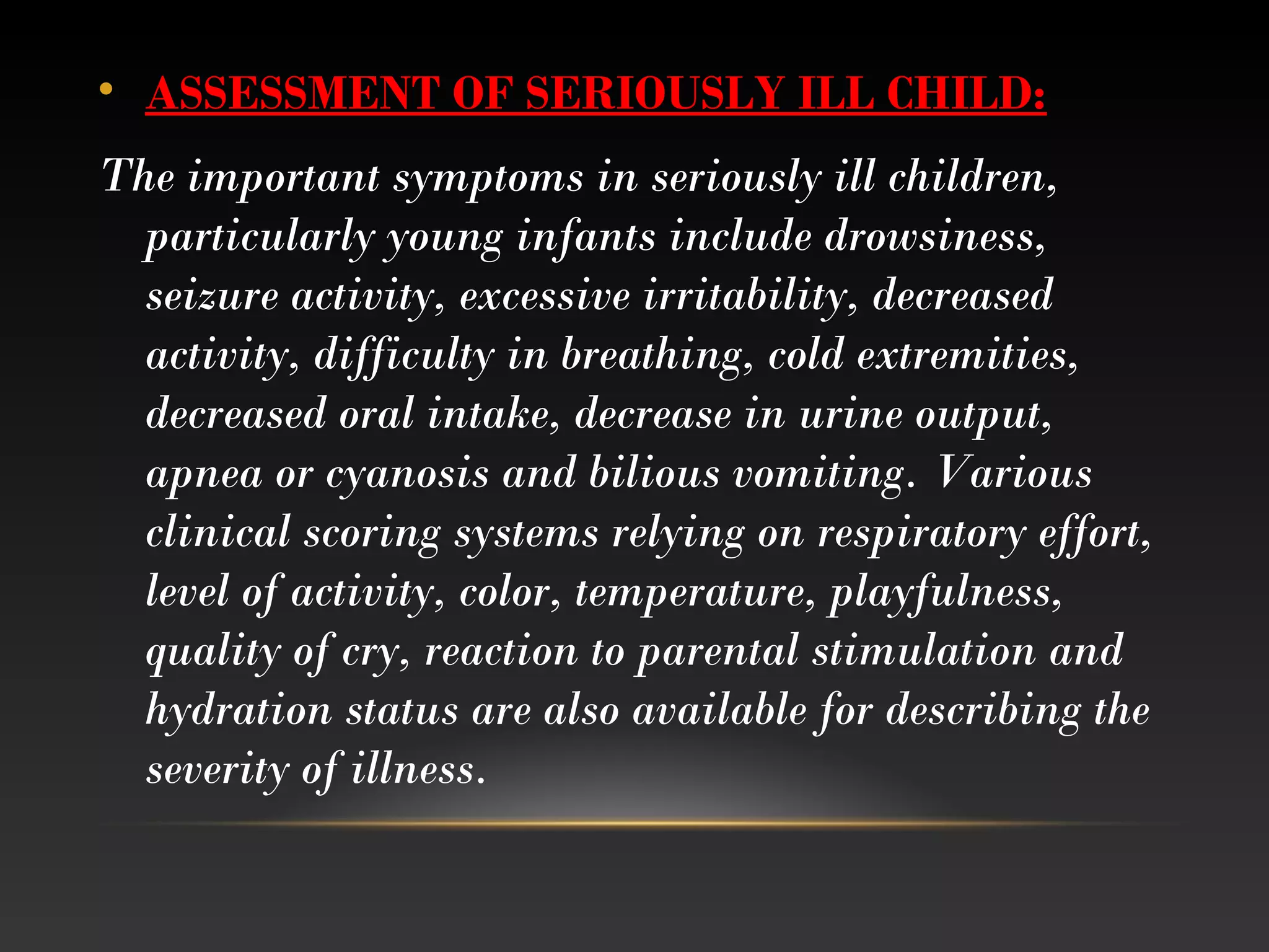 Anatamical and physiological basis of critically ill child | PPT