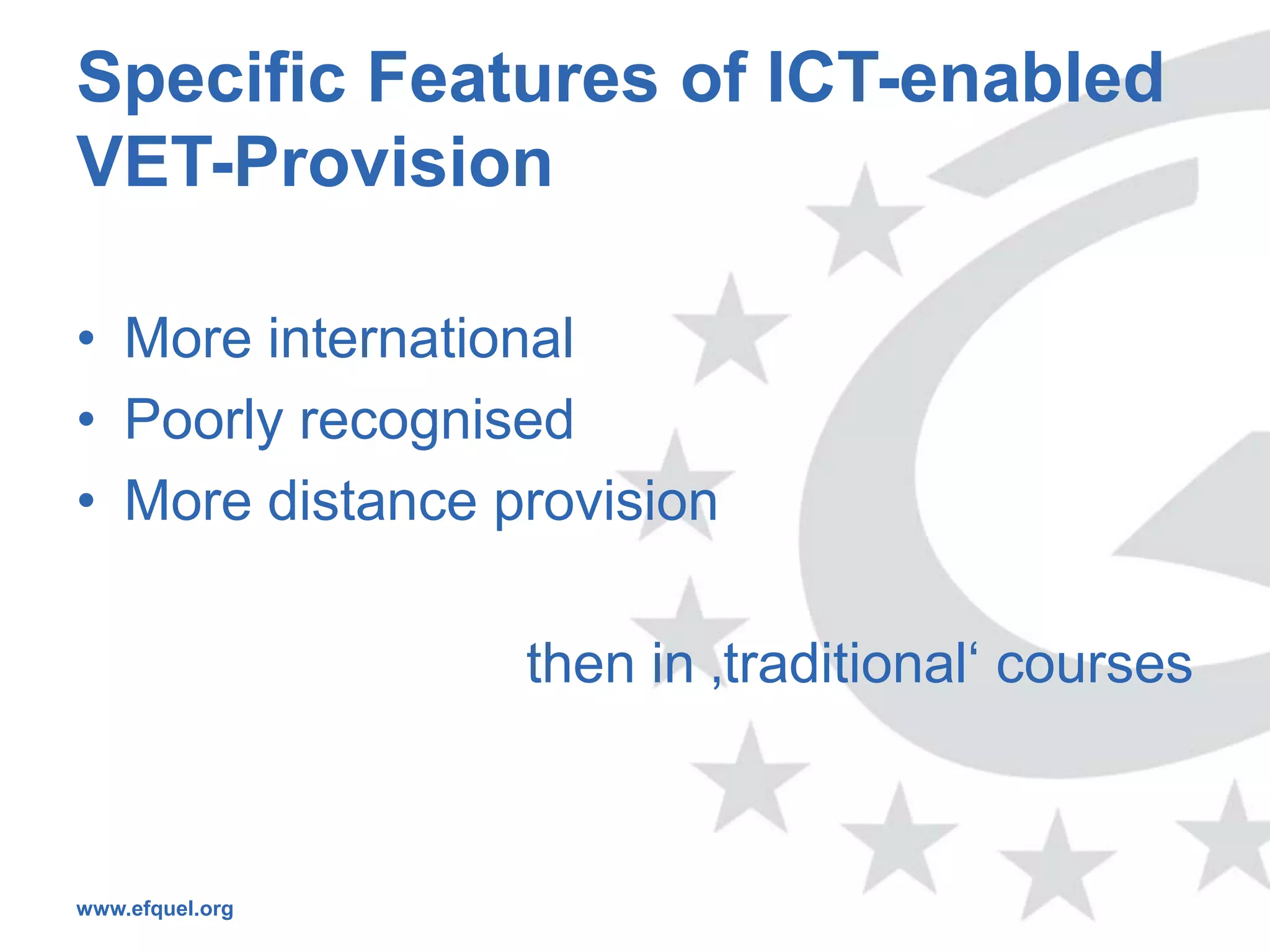 A national framework for ICT Quality in VET | PPTX | Vocational ...