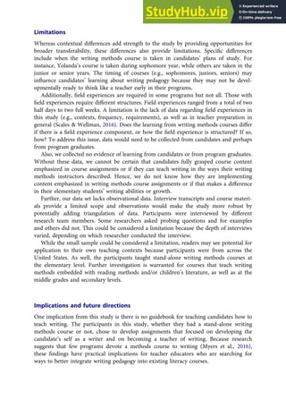 A National Study Of Exemplary Writing Methods Instructors Course Assignments | PDF