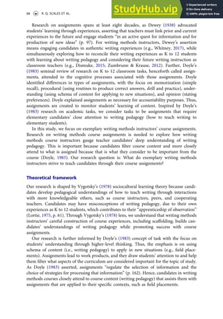 A National Study Of Exemplary Writing Methods Instructors Course ...