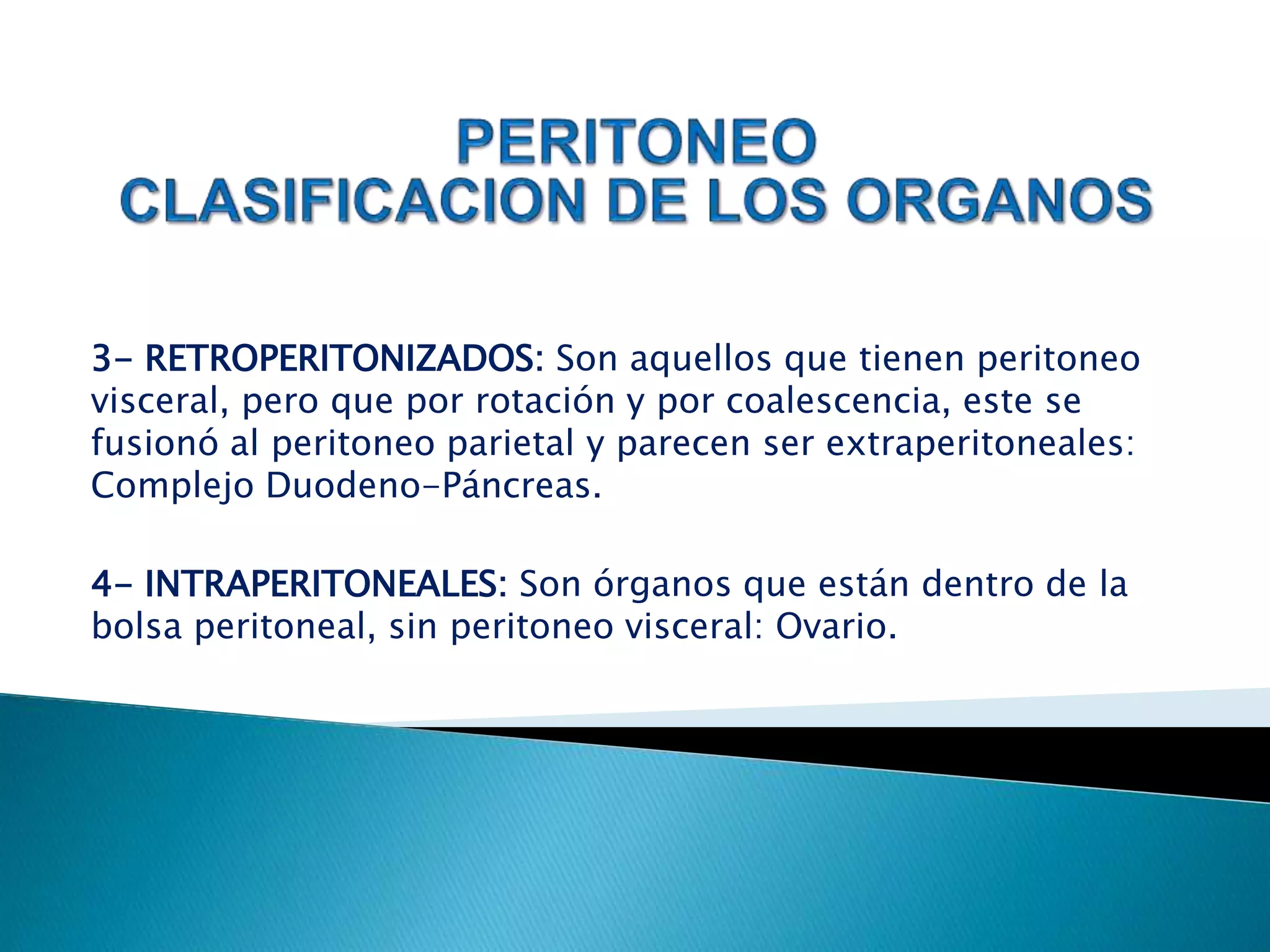 Anatomía y Fisiología del Peritoneo y Retroperitoneo - 2017 | PPTX ...