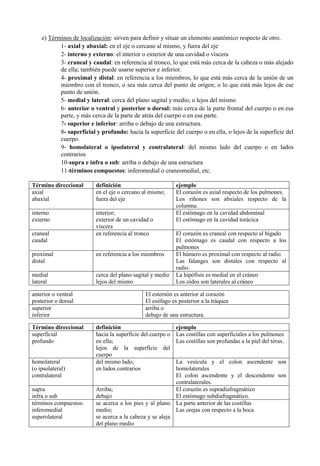 Anatomía 01 Generalidades | DOCX