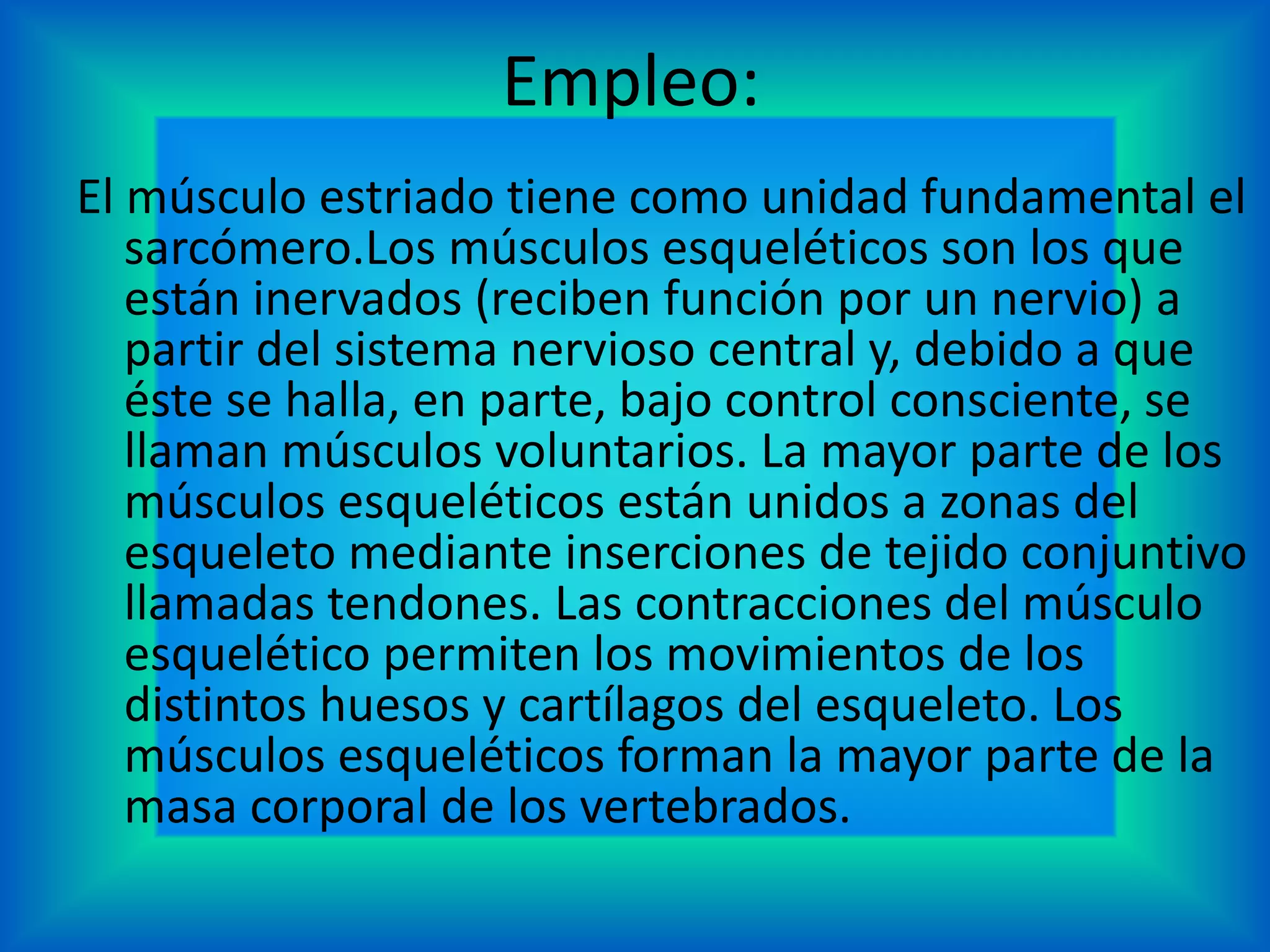 Anatomía humana -musculos estriado, liso, cardiacos, tipos de musculos ...
