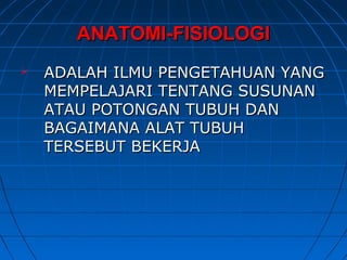 anatomi STIKES ANDINI PERSADA MAMUJU | PPT