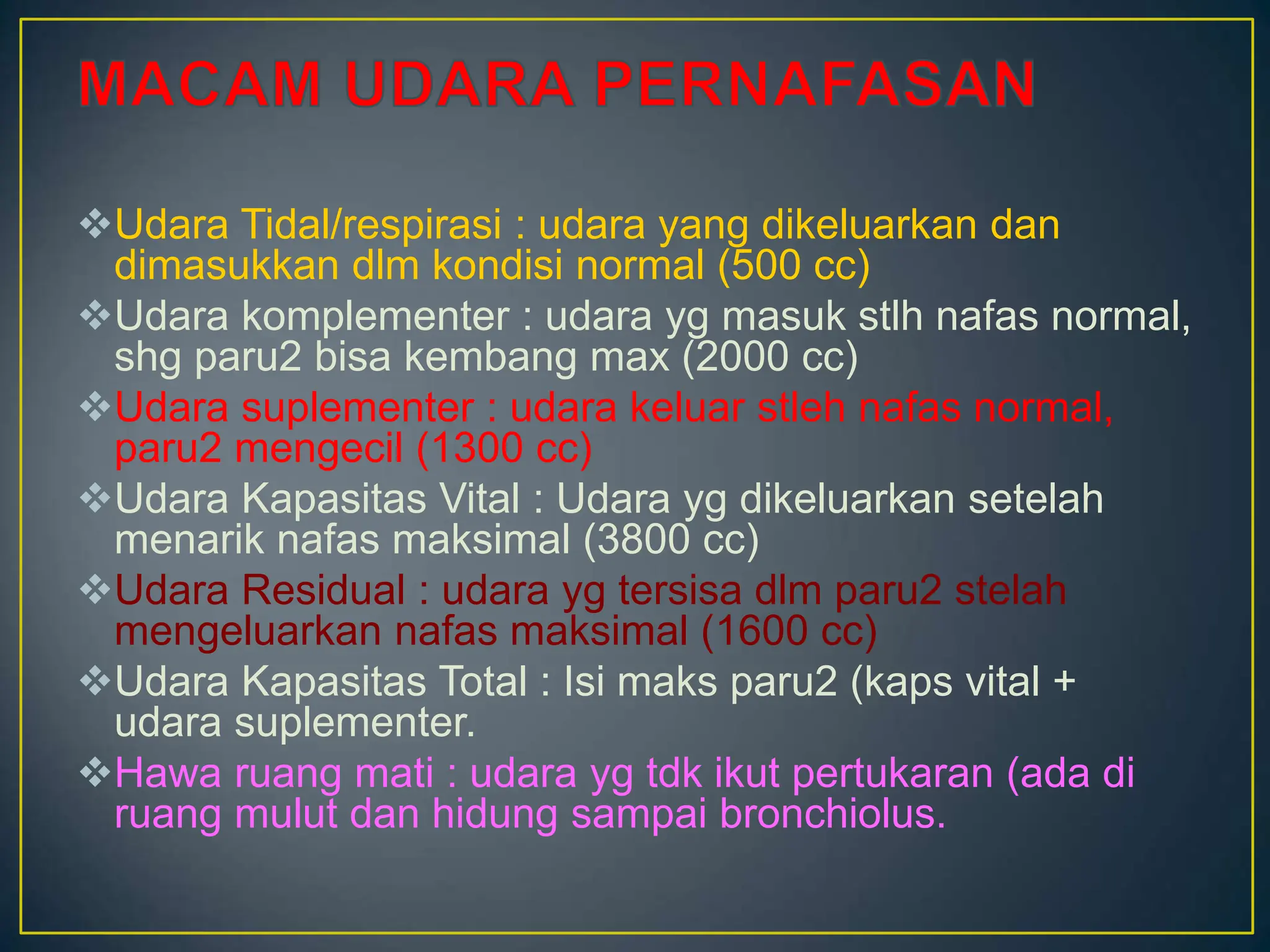 sistem pernapasan pada manusia kelas dua | PPT