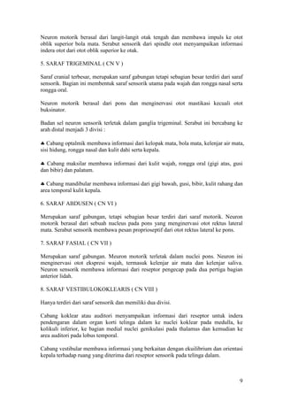 Anatomi fisiologi-sistem-saraf | PDF