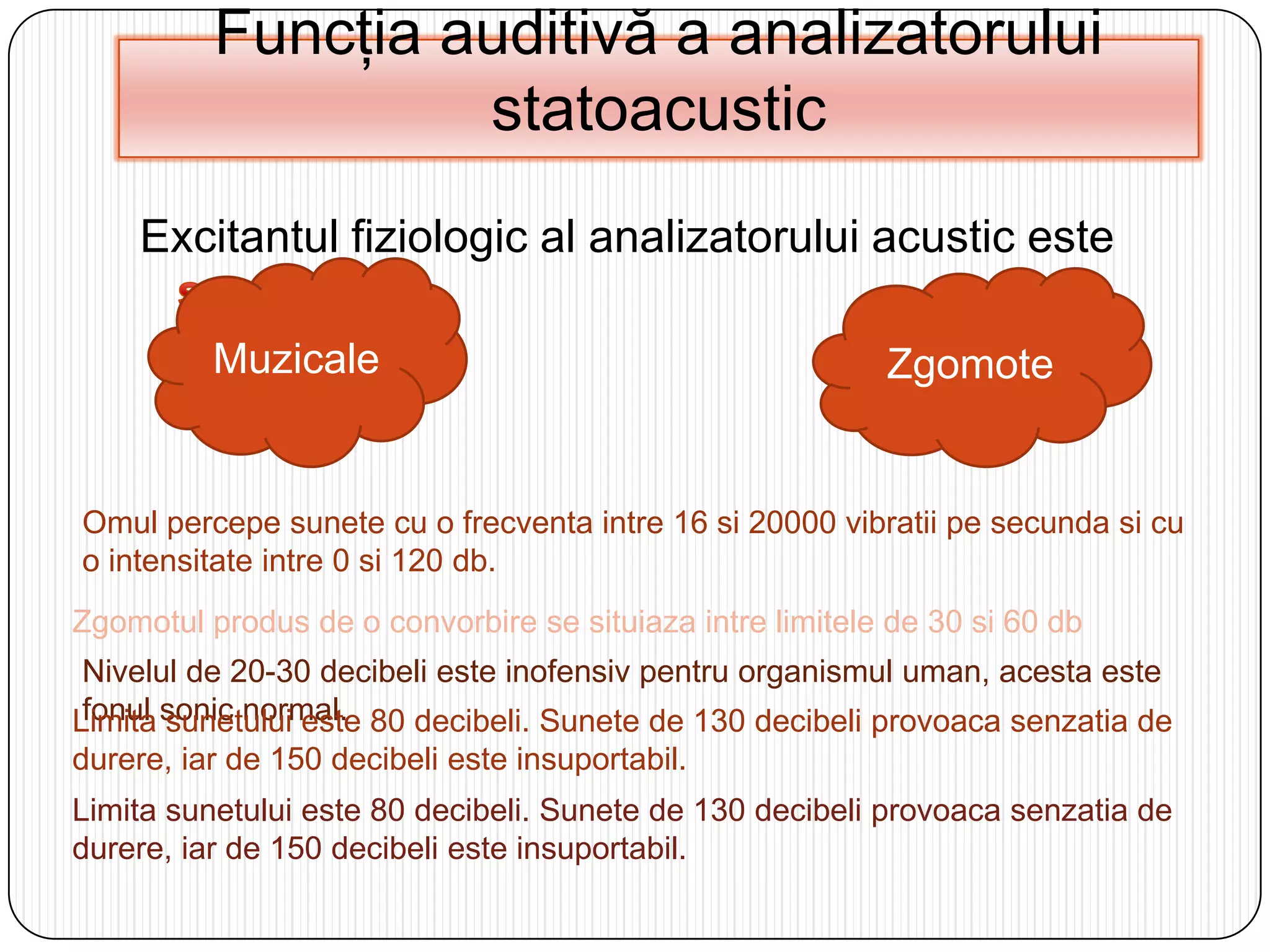 Anatomia analizatorului statoacustic al omului | PPTX