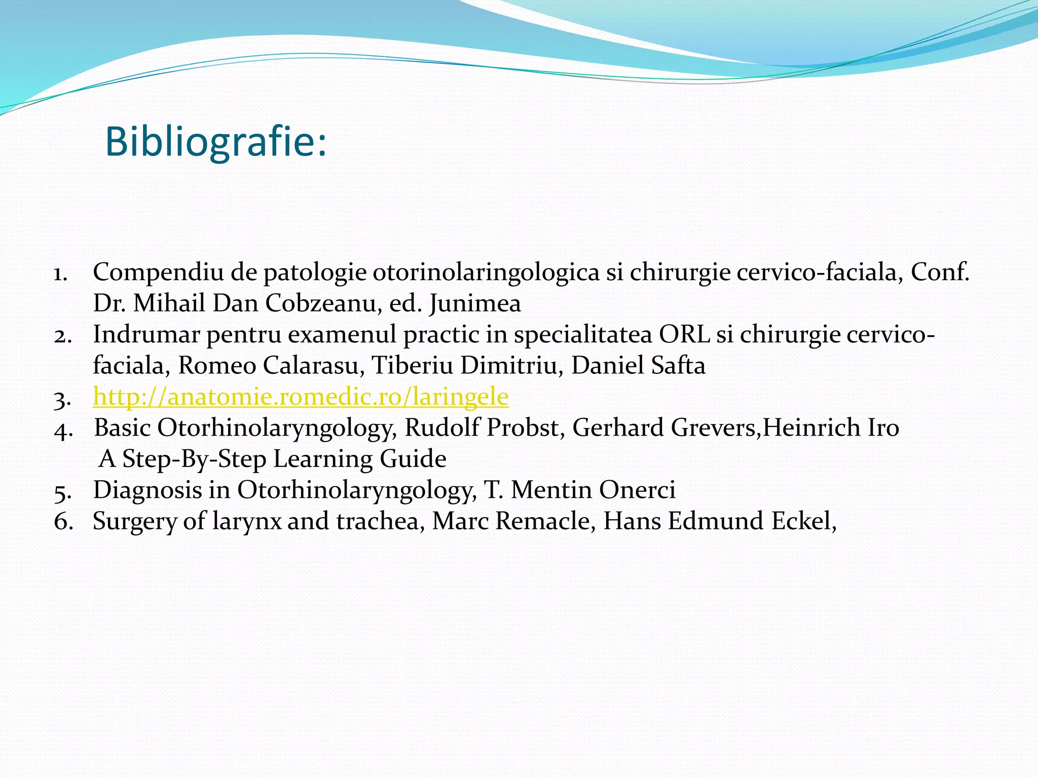 Anatomia aparatului respirator superior | PPTX