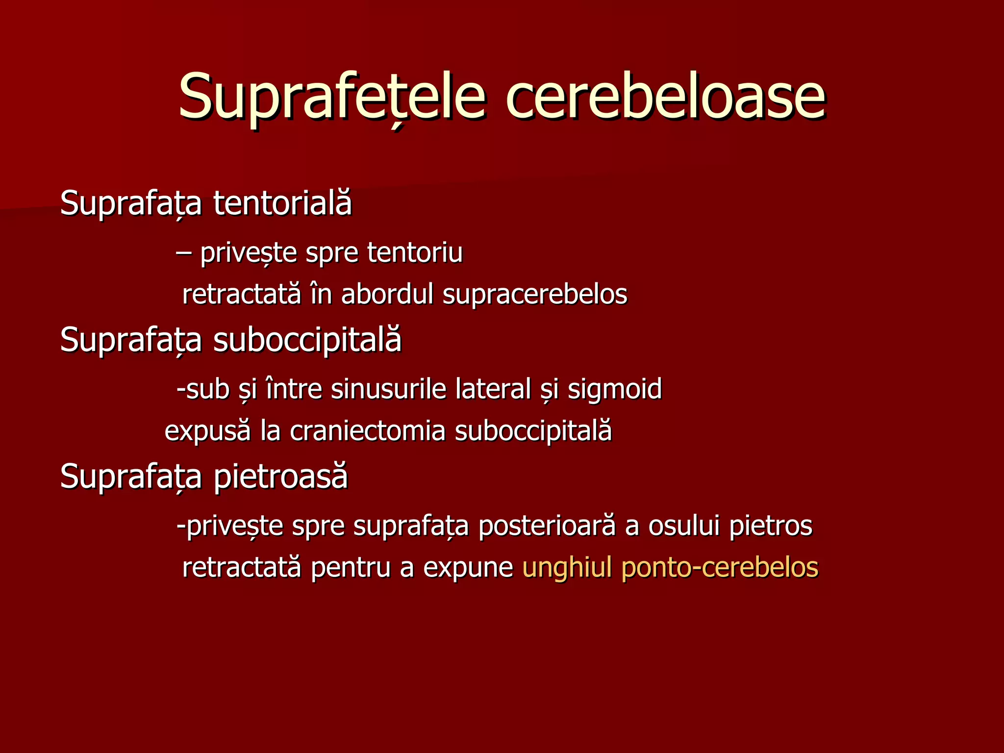 Anatomia cerebelului | PPT