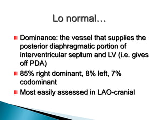 Anatomia coronaria basica | PDF