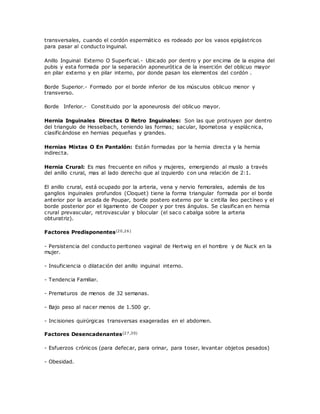 Anatomia de la hernia inguinal | DOCX
