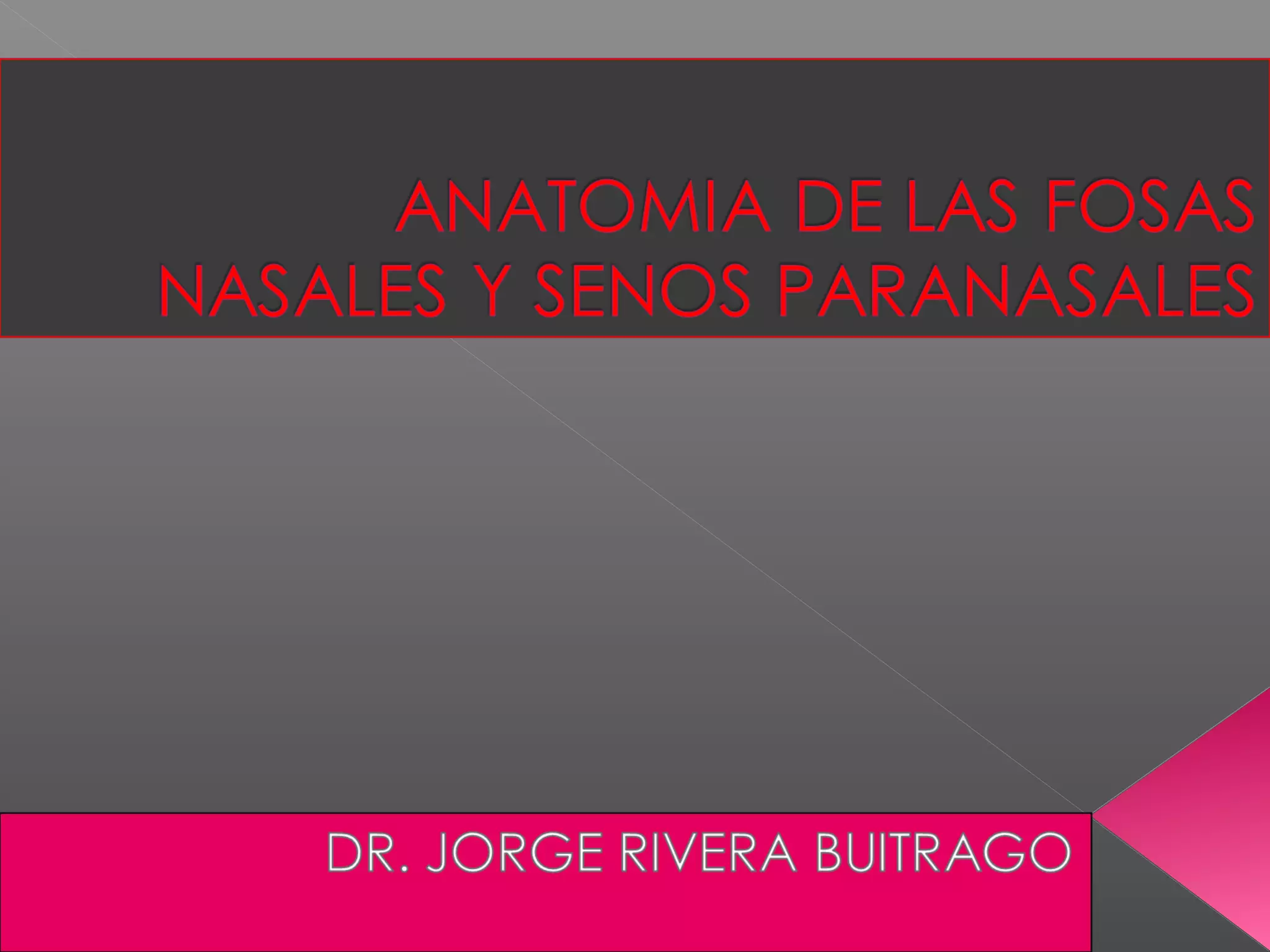 Anatomia de las fosas nasales y senos paranasales | PPT
