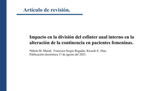 Anatomía de recto y ano. Repaso anatómico | PPTX