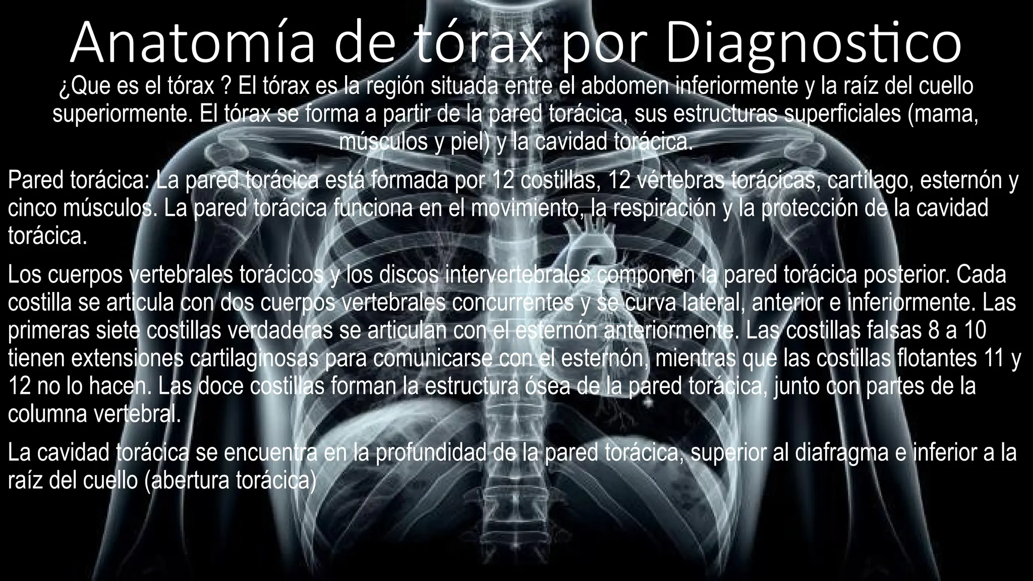 Anatomía de tórax por Diagnostico y Radiografia.pptx
