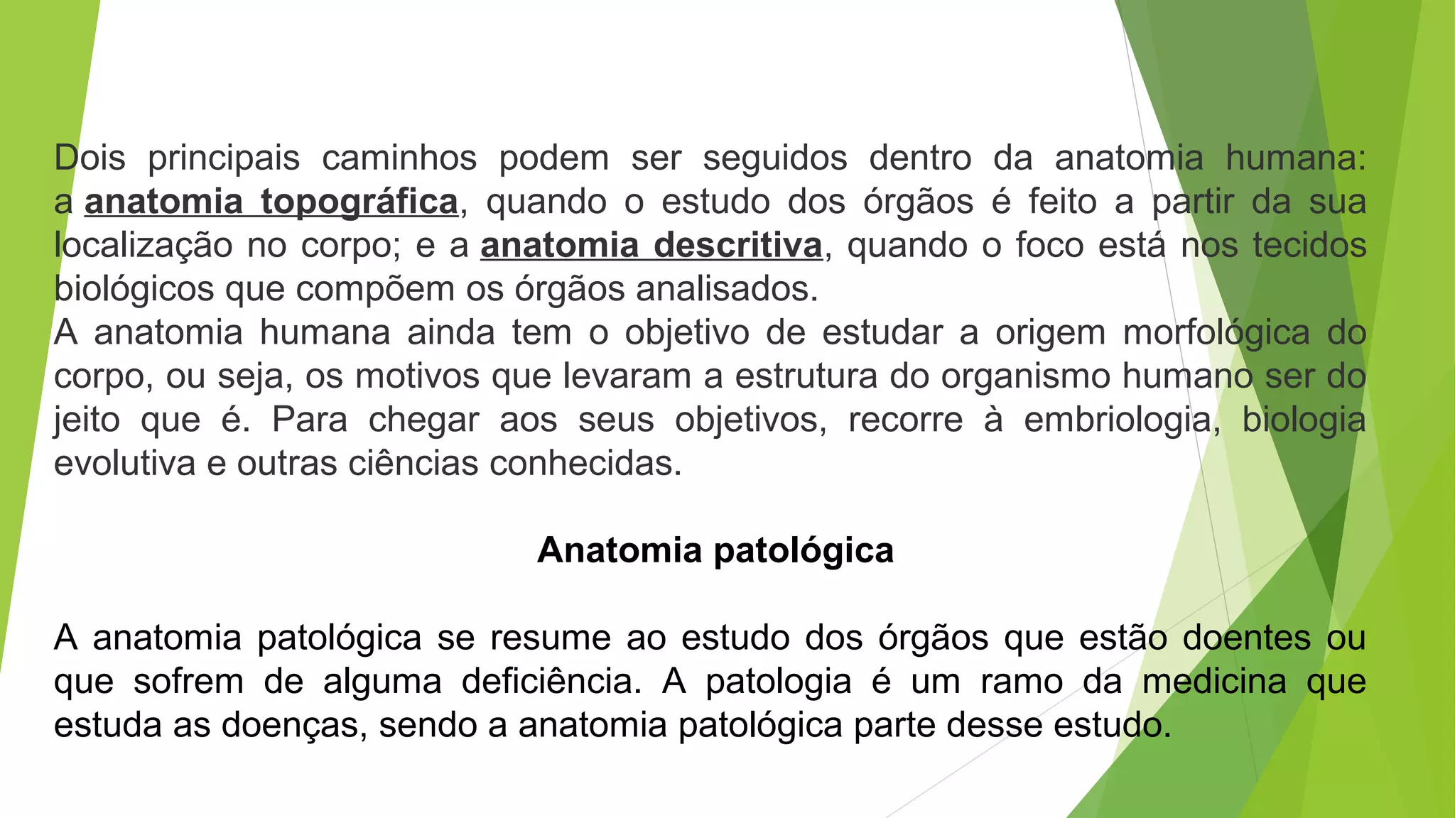 Anatomia e fisiologia humana | PPS