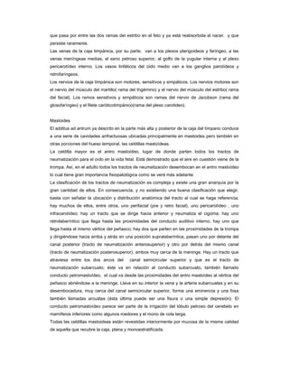 Anatomia e histología del oído | PDF