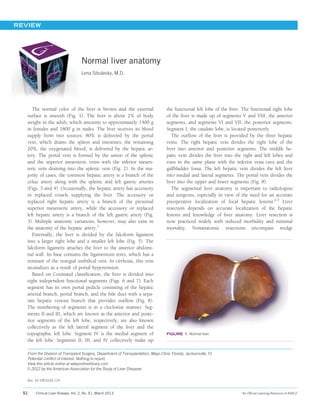 Anatomia hepática normal (2013) | PDF