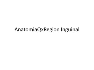 Anatomía del canal inguinal | PPT