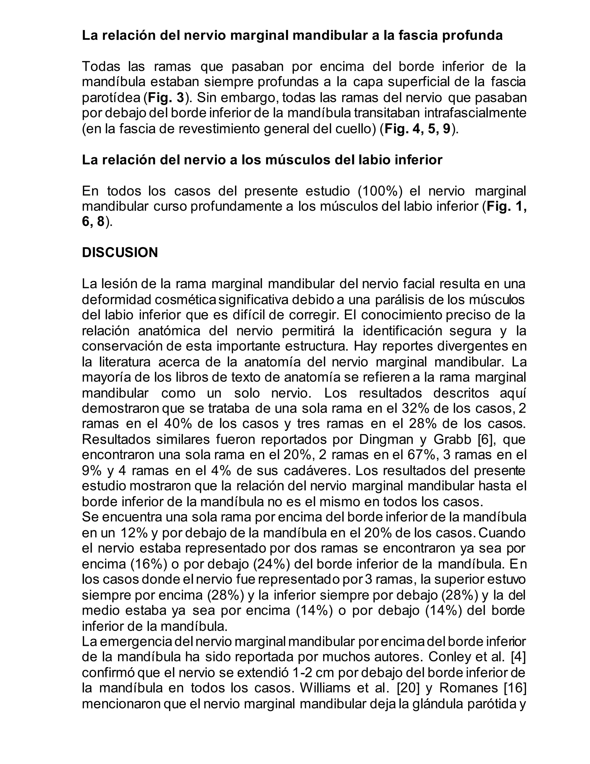ANATOMIA QUIRURGICA DE LA RAMA MARGINAL MANDIBULAR DEL NERVIO FACIAL | PDF