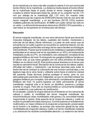 ANATOMIA QUIRURGICA DE LA RAMA MARGINAL MANDIBULAR DEL NERVIO FACIAL | DOCX