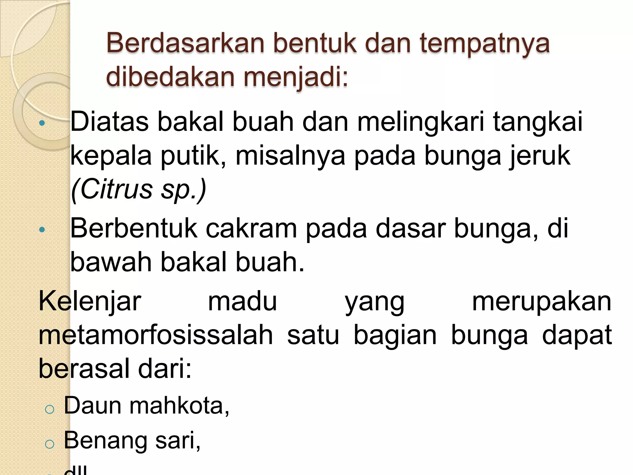 Anatomi bunga dan kelenjar | PPTX