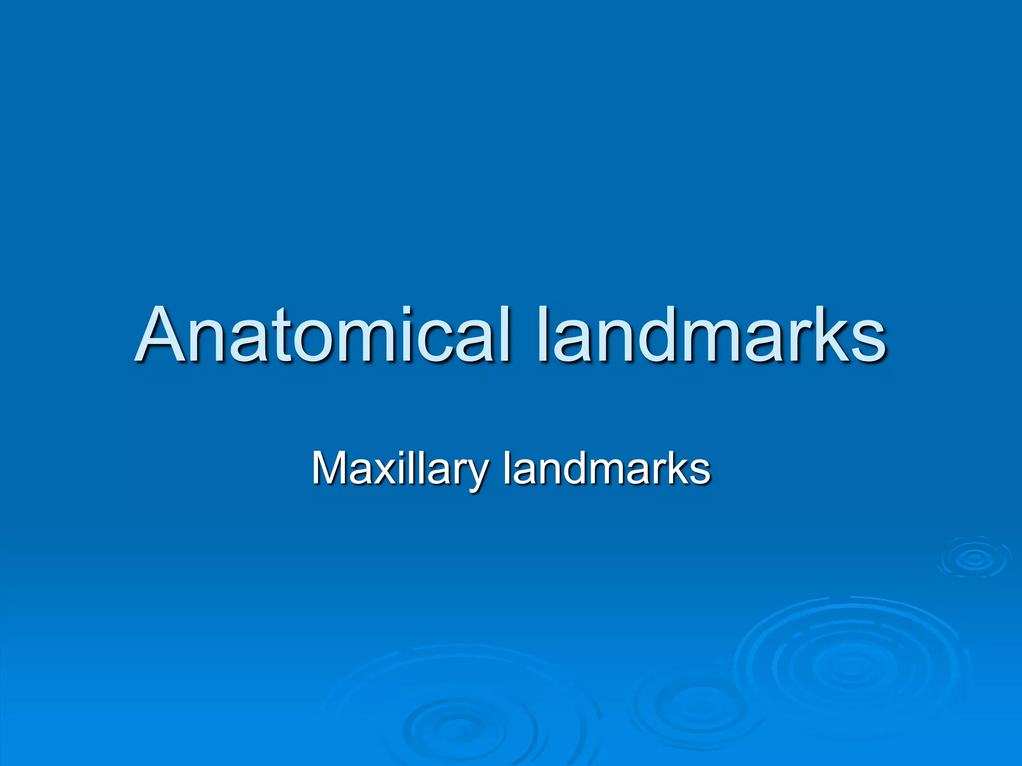 maxillary anatomical landmarks | PPT | Dental Health | Diseases and ...