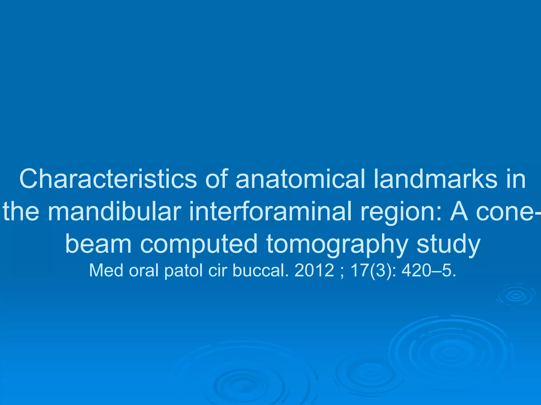 maxillary anatomical landmarks | PPT