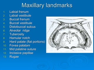 maxillary anatomical landmarks | PPT | Dental Health | Diseases and ...