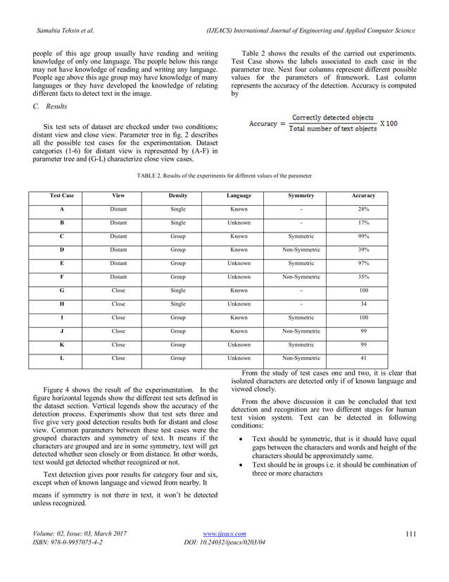 Anatomical Survey Based Feature Vector for Text Pattern Detection | PDF